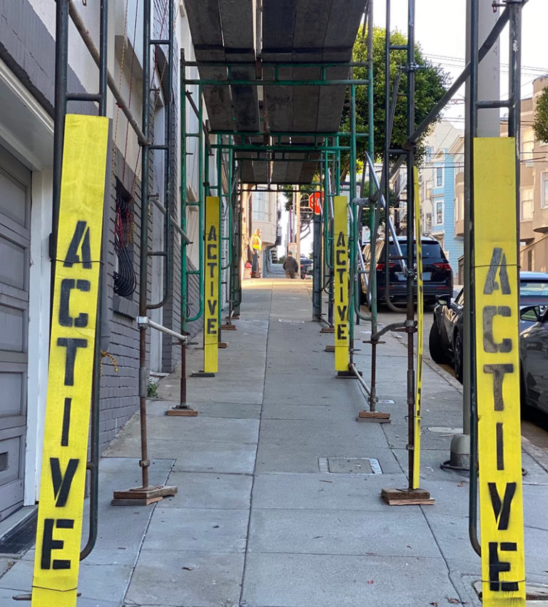 Pedestrian Canopy Walkway Installation in Bay Area