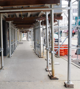 Pedestrian Canopy Walkway Installation in Bay Area